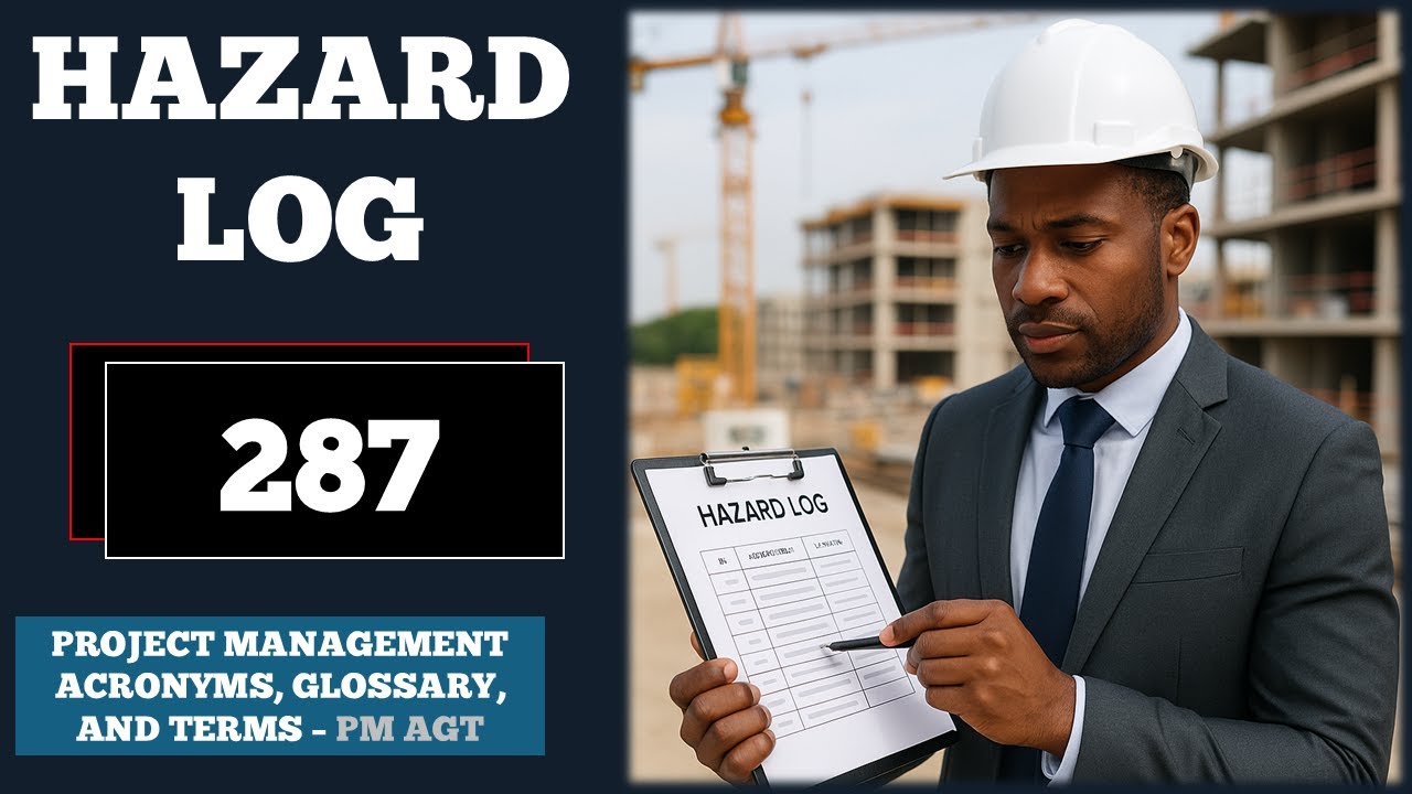 Hazard Log |Project Management Acronyms, Glossary, And terms | No. 287 ...