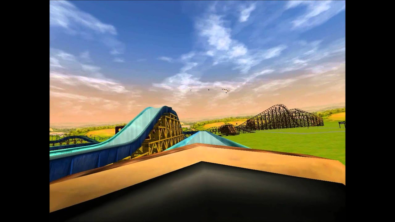 [RCT3] Walibi Belgium - Flash Back (Onride) - YouTube