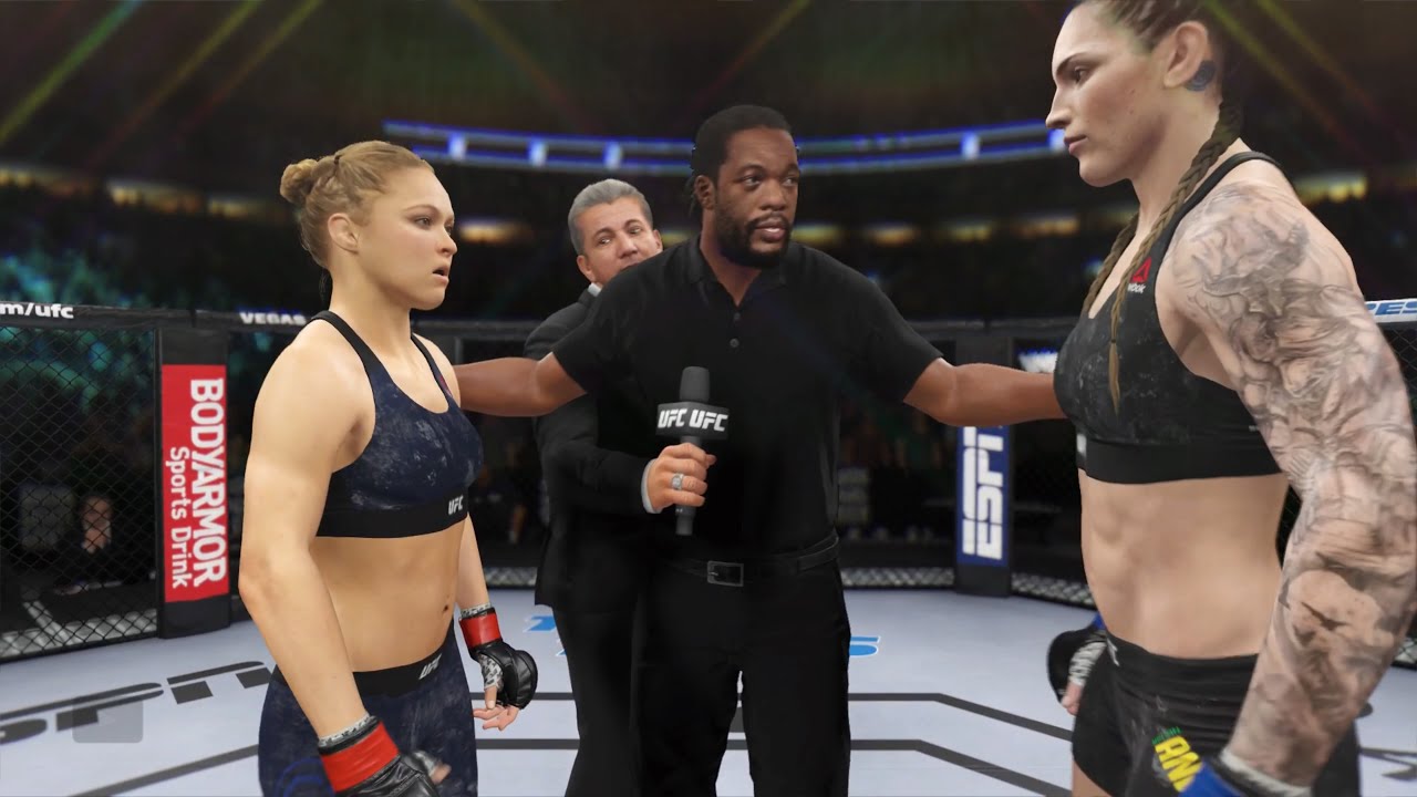 UFC 4 - Ronda Rousey vs. Megan Anderson - Girl Fights 💜 - YouTube