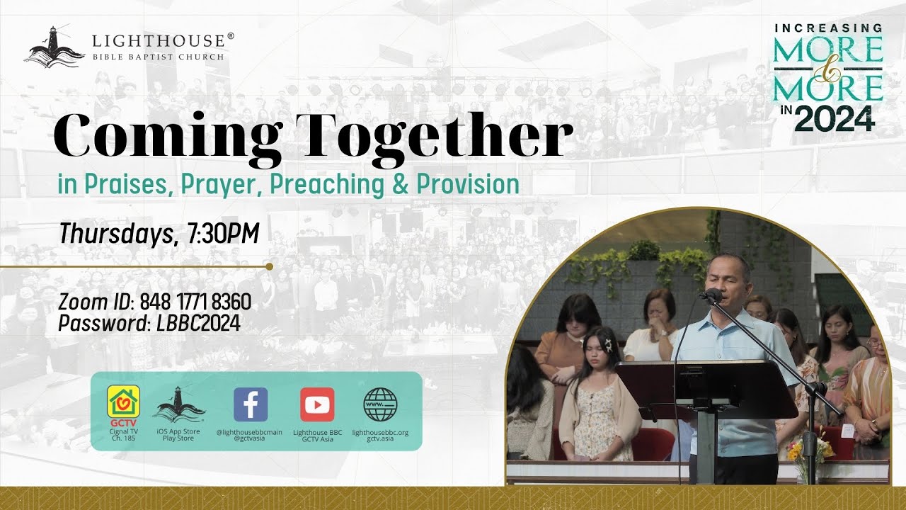 WALK IN LOVE | PTR PETER LEE | Thursday Coming Together | 15 February ...