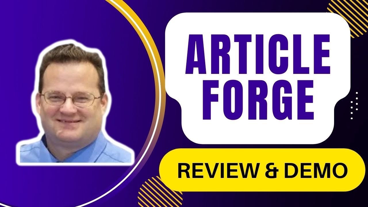 Article Forge Review and Demo - Full Article Forge Review & Demo Walktrough - YouTube
