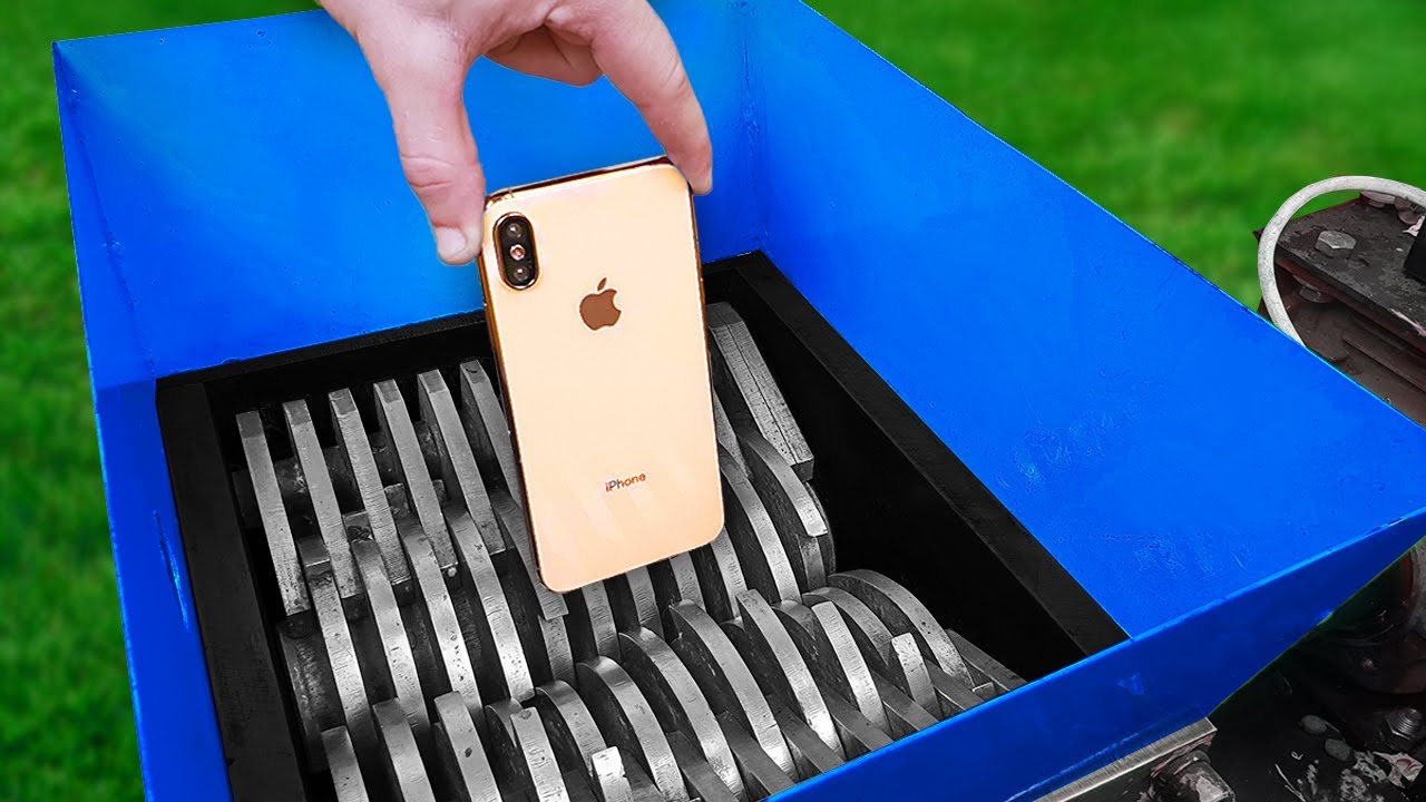 Shredding Machine Vs Iphone 11 Pro - YouTube