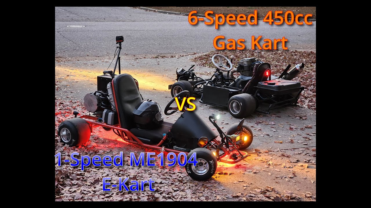 450cc 6-speed Gas Kart vs 1-Speed Electric Go-Kart Races (Extended/4K ...
