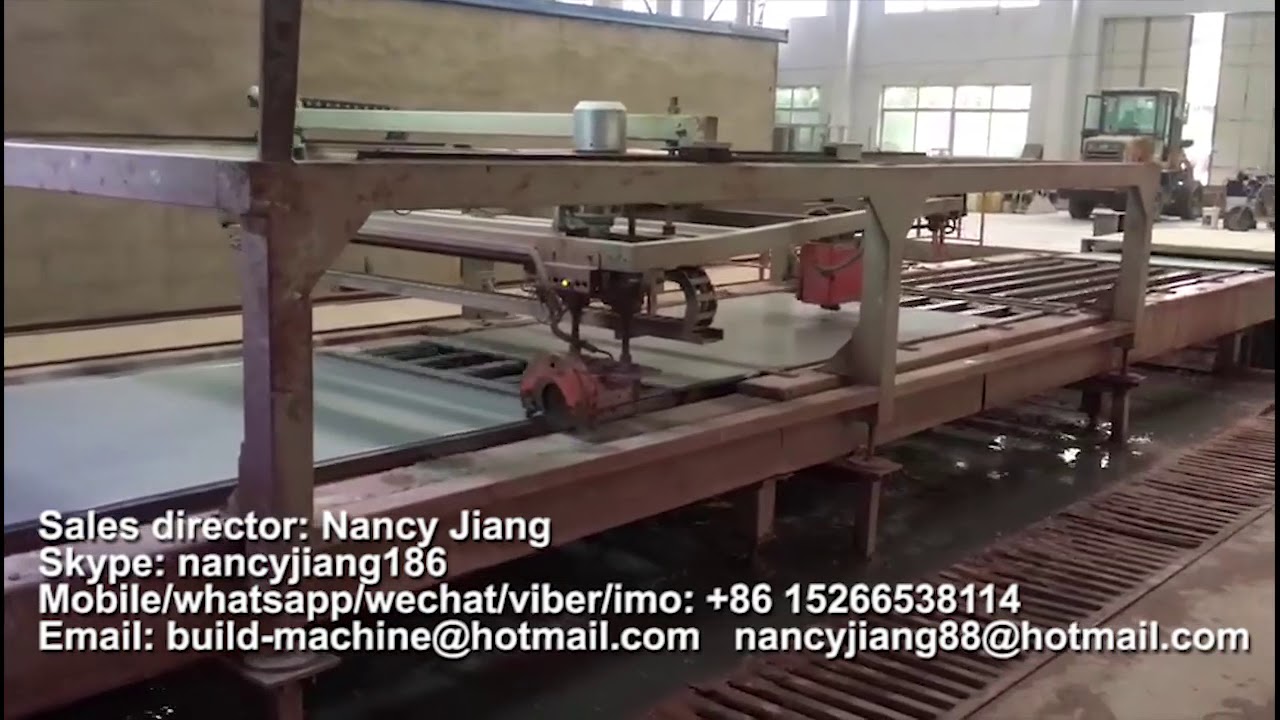 fiberglass MGO magnesium oxide board machine manufacturing processing ...