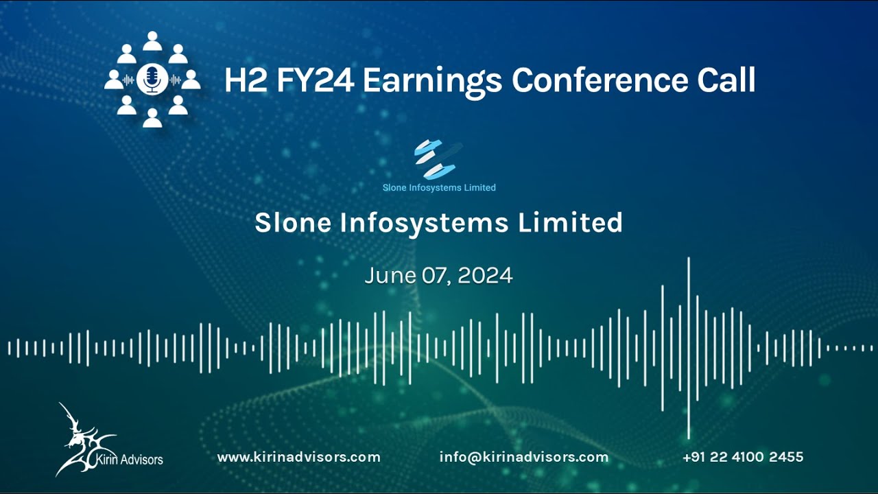 Slone Infosystems Limited H2 FY24 Earnings Conference Call - YouTube
