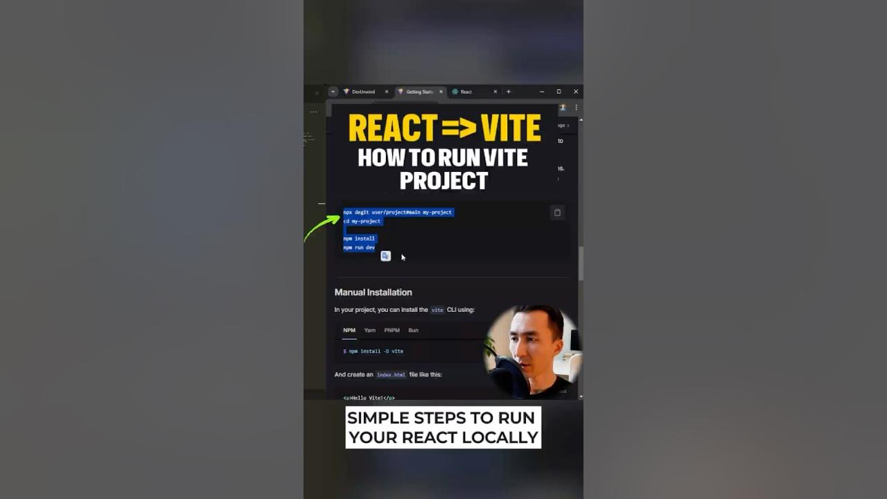 Run React Locally with Vite - YouTube