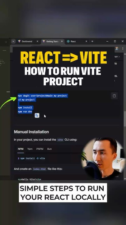 Run React Locally with Vite - YouTube