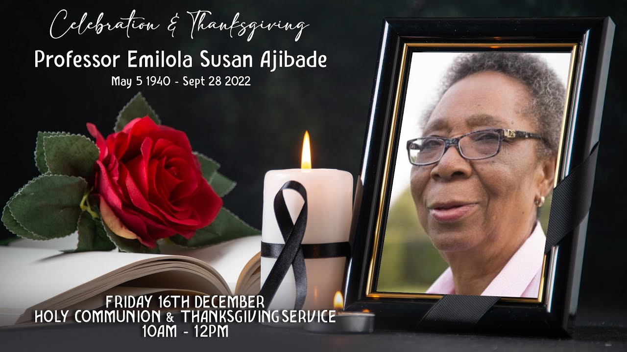 Professor Emilola Susan Ajibade - 16th Dec 2022 | 10am (Nigerian Time ...