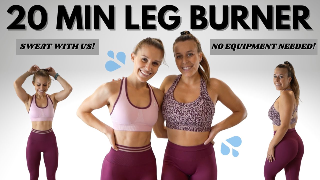 20 MIN LEG BURNER | No Equipment Needed - YouTube