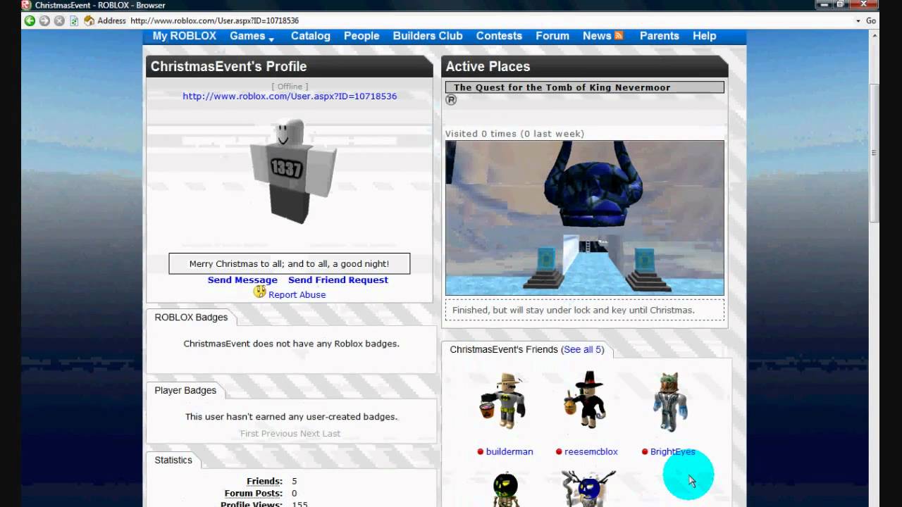 ROBLOX Christmas Event? - YouTube