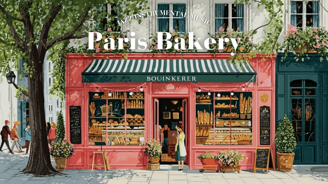 𝐏𝐚𝐫𝐢𝐬 𝐁𝐚𝐤𝐞𝐫𝐲 𝐀𝐦𝐛𝐢𝐞𝐧𝐜𝐞 🥐 French Instrumental Music Playlist | Cheerful ...