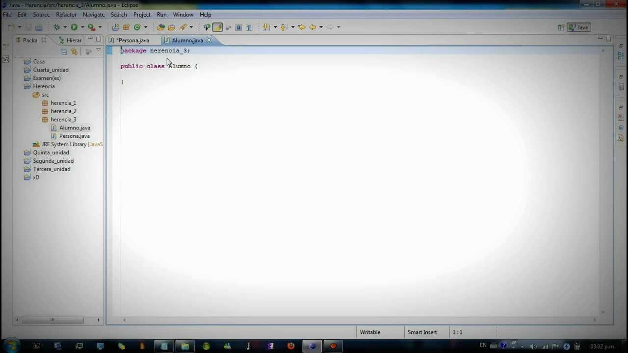 Tutorial de herencia en java - YouTube