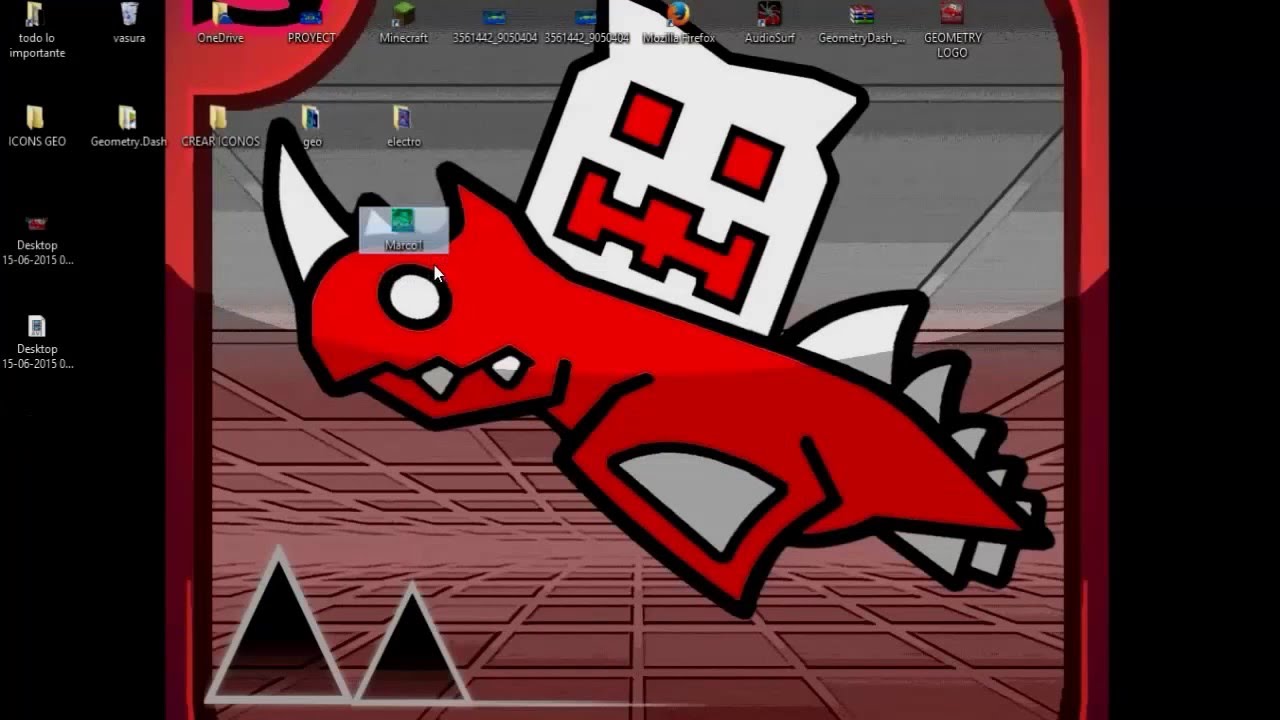 COMO CREAR TU ICONO DE GEOMETRY DASH - YouTube