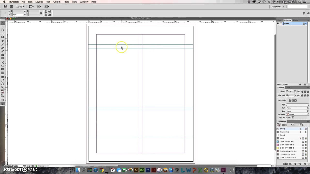 InDesign CS6 Newsletter Layout Pt1 - YouTube