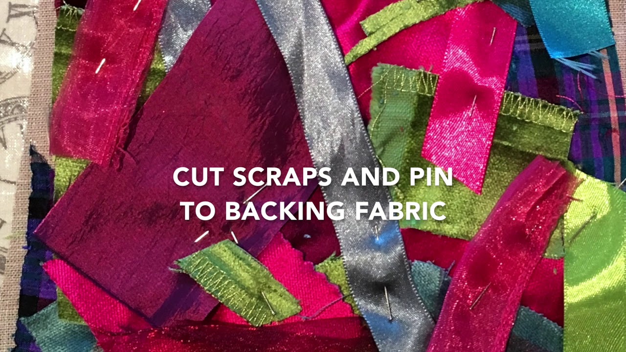 How to Make Scrap Embroidery Art - YouTube