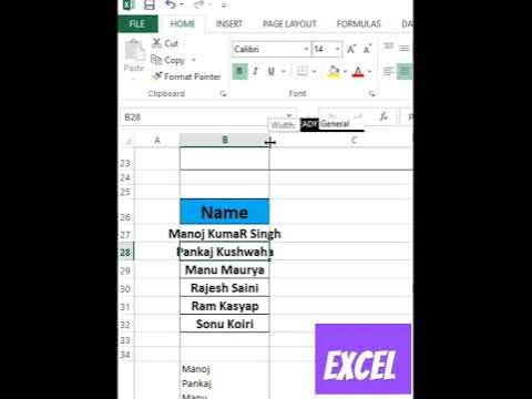 Excel Basic Video #exceleducation #newexcel #spreadsheetsoftware #exceltech - YouTube