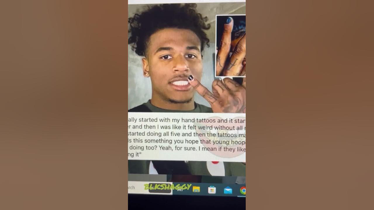 Jalen Green gets his nails painted 😨😨😨 - YouTube