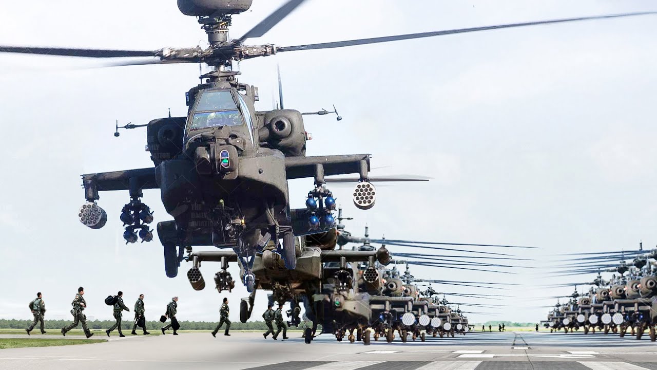 US Launches Massive Number of Feared AH-64s for Intense Aerial Mission ...