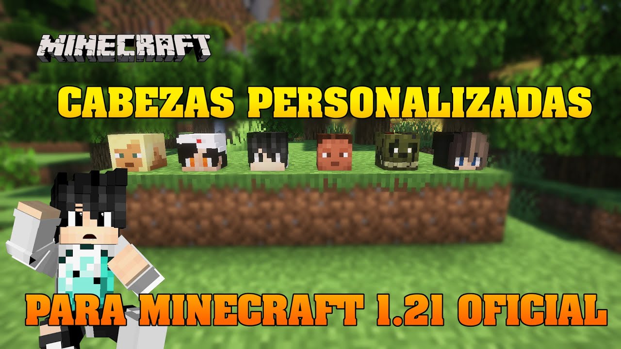 Como tener Cabeza de tu Skin Personalizada en #minecraft 1.21 OFICIAL ...