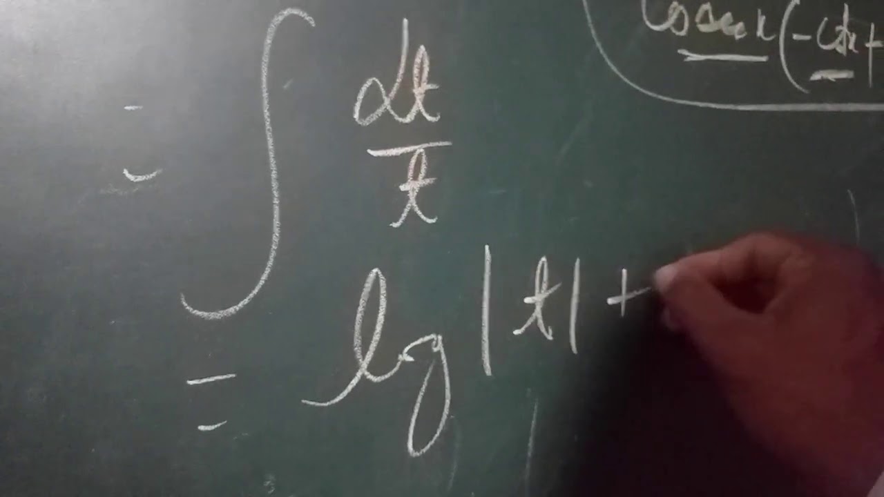 integal of trigonometric function cosec x = log |cosec x- cot x | = log ...