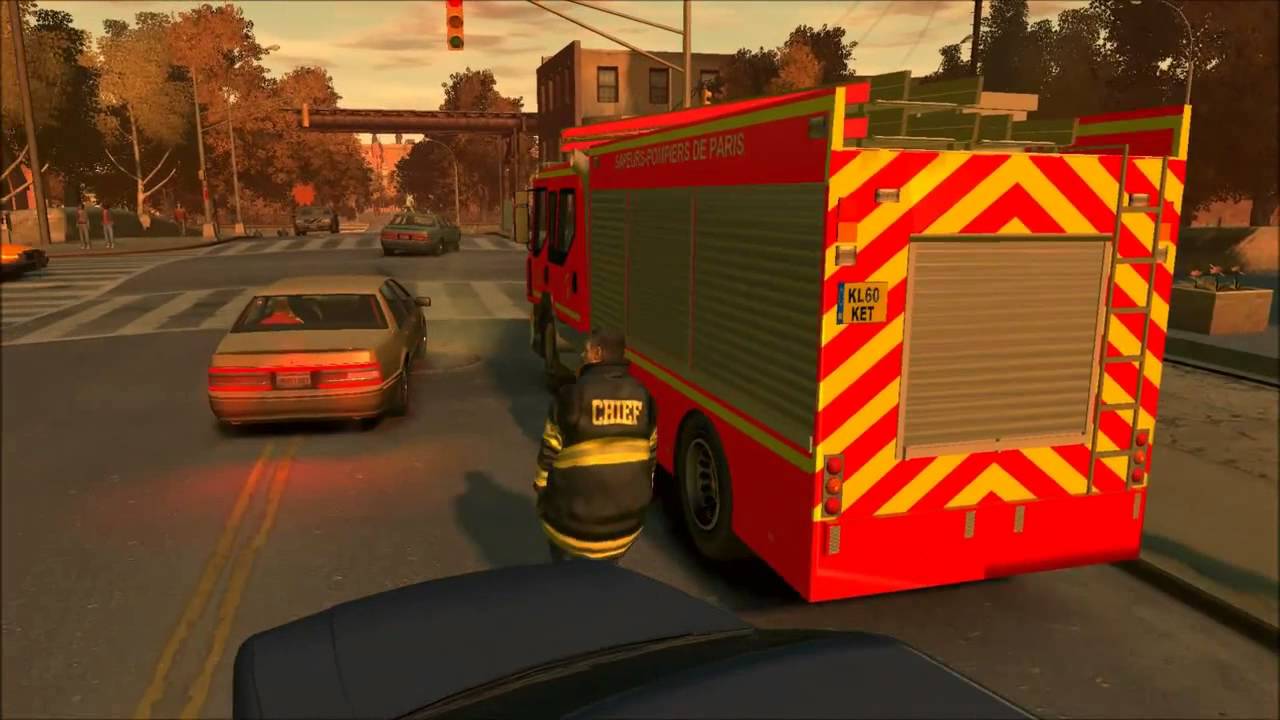 GTA IV Mods French : FOURGON Sapeurs-Pompiers de Paris - Firetruck [ELS ...