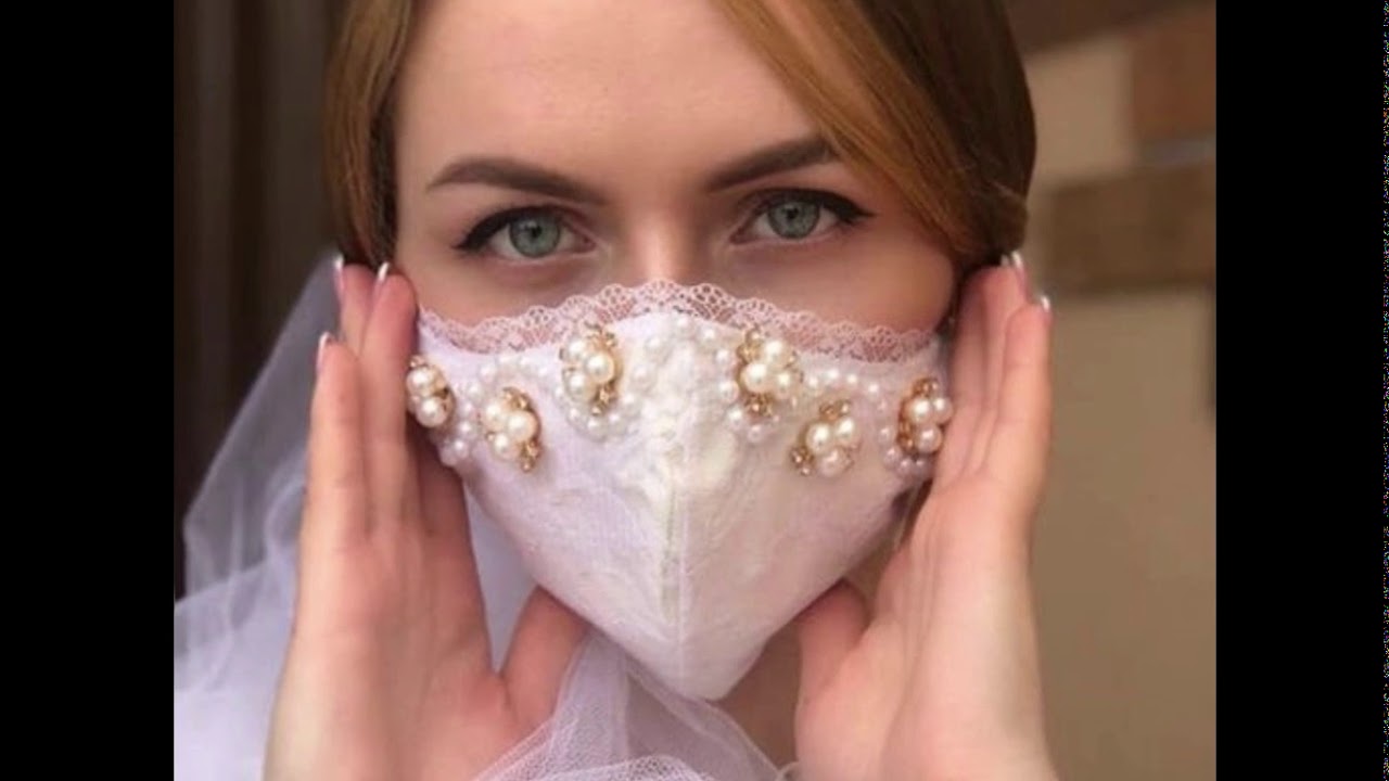 Bridal mask ideas|wedding mask| designer mask - YouTube