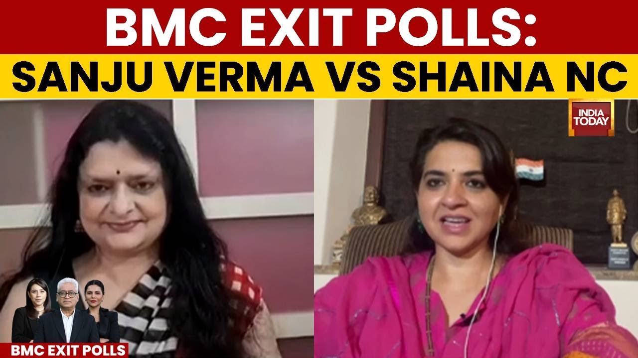 BMC Exit Polls: Shaina NC Defends Infrastructure Push While Sanju Verma ...