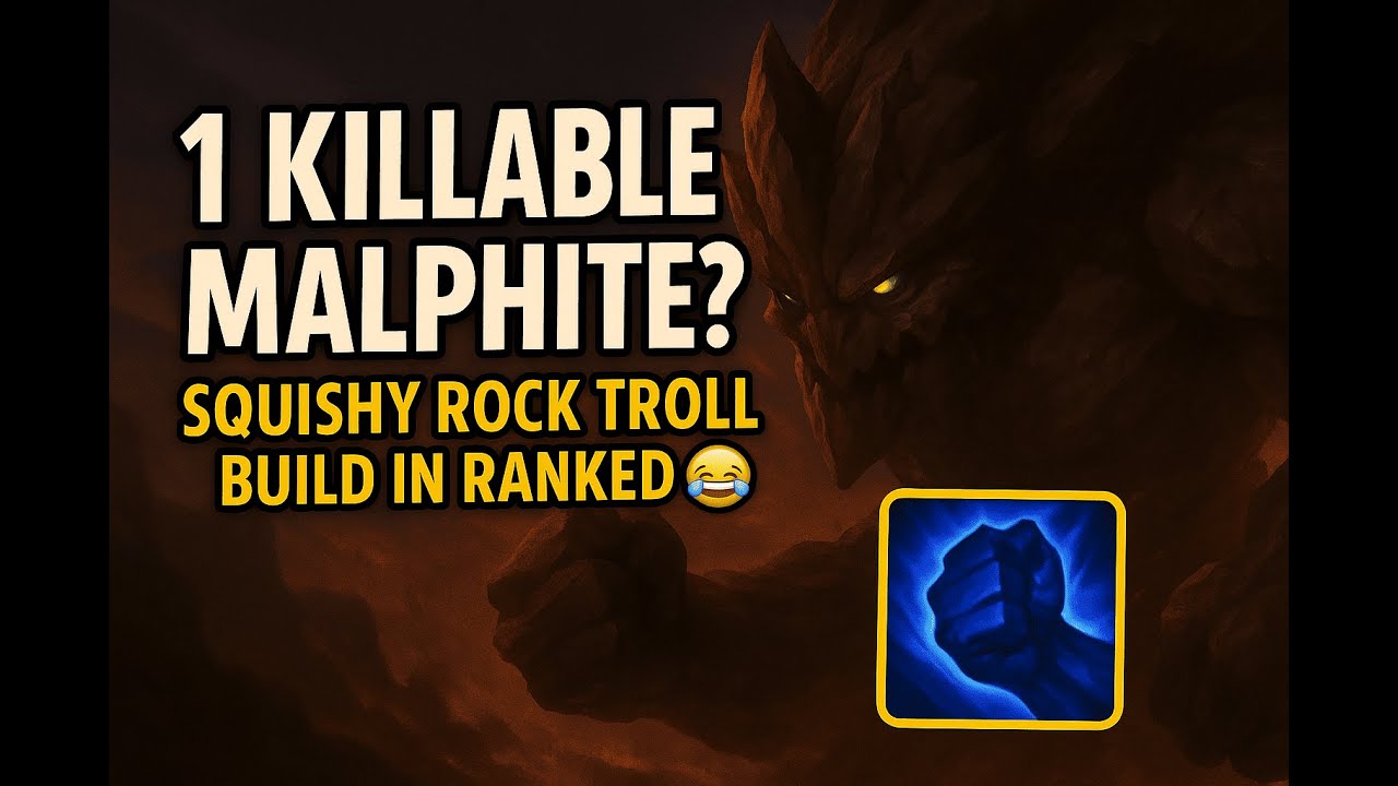 1 Killable Malphite?! | Squishy Rock FULL TANK in Ranked 😂 - YouTube