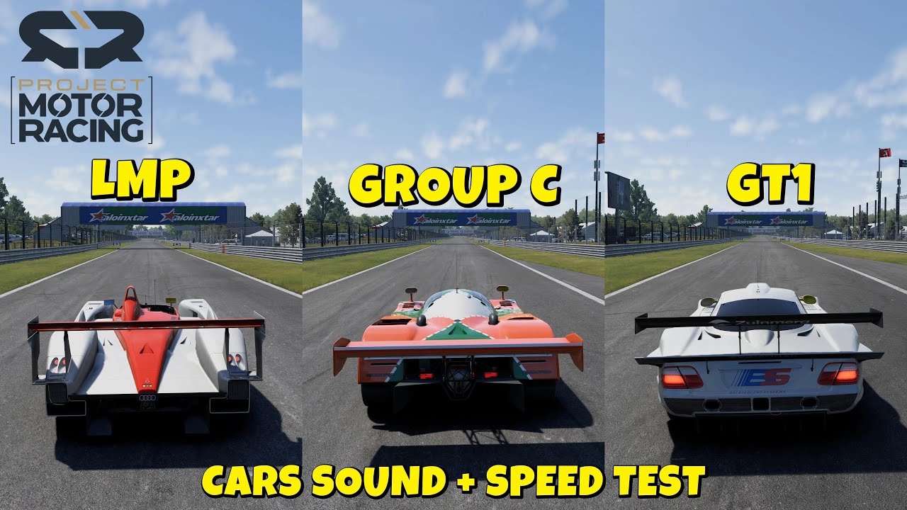 Project Motor Racing – LMP, Group C & GT1 Class Cars | Engine Sound ...