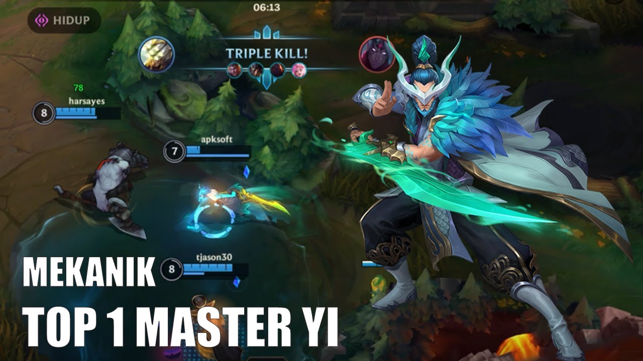 Wild Rift Master Yi - MekanikTop 1 Master Yi Gameplay Rank - YouTube
