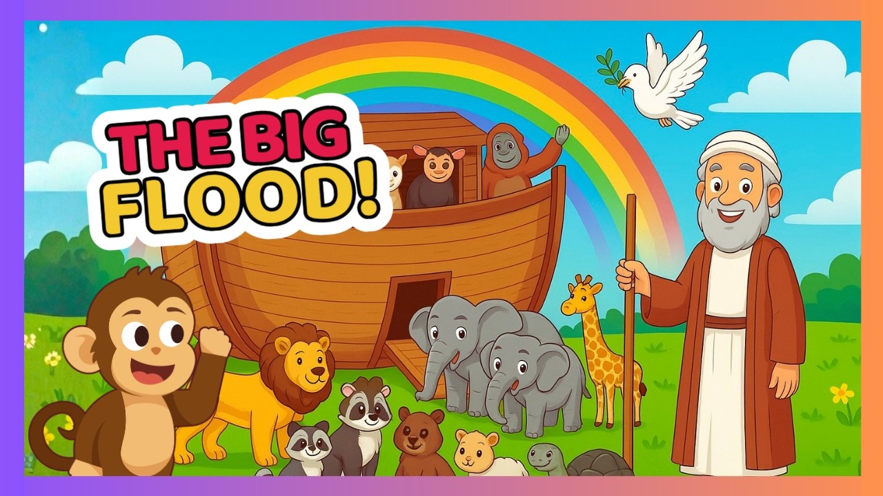🌈 Noah’s Ark and the Rainbow Promise | 🌧️ The Great Flood Story for ...
