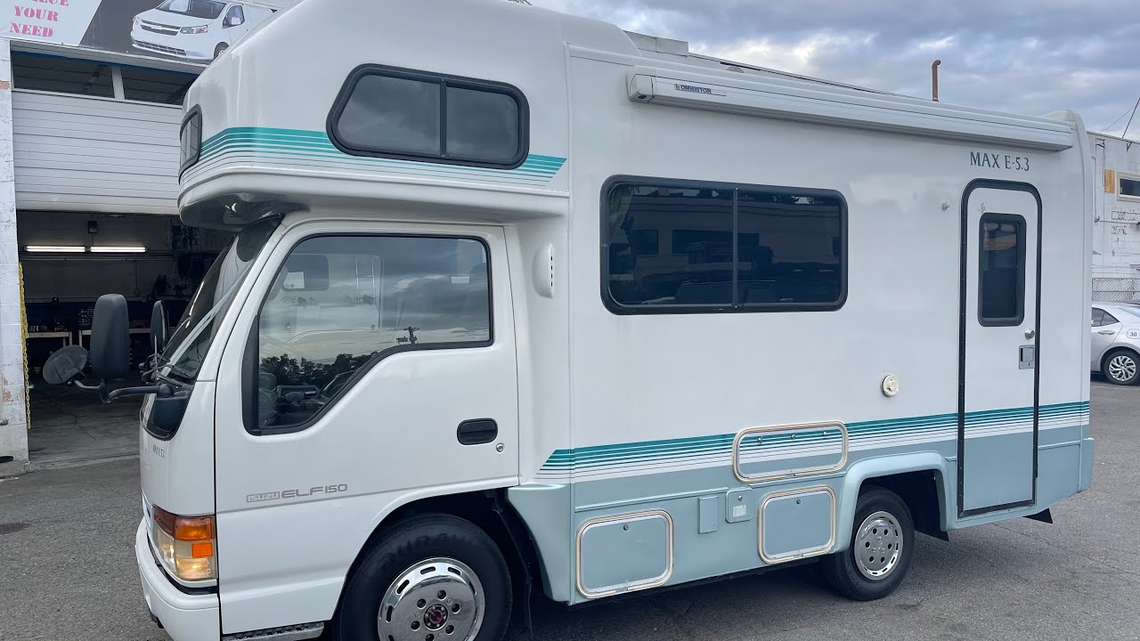 1997 Isuzu Elf RV 4WD AT transmission 3.1L diesel TRY-X MAX E -53 RHD ...