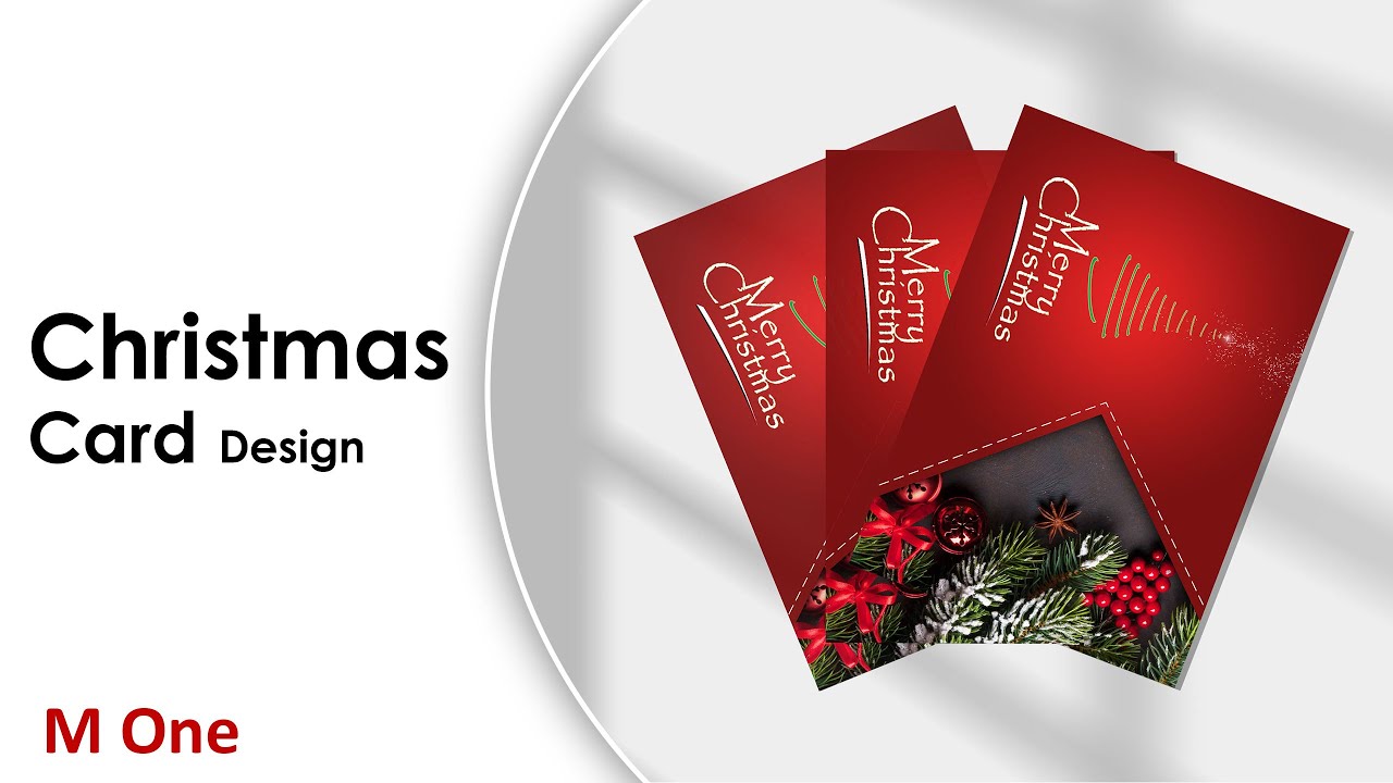 Christmas Card Design | Illustrator | Photoshop | #tutorial # ...