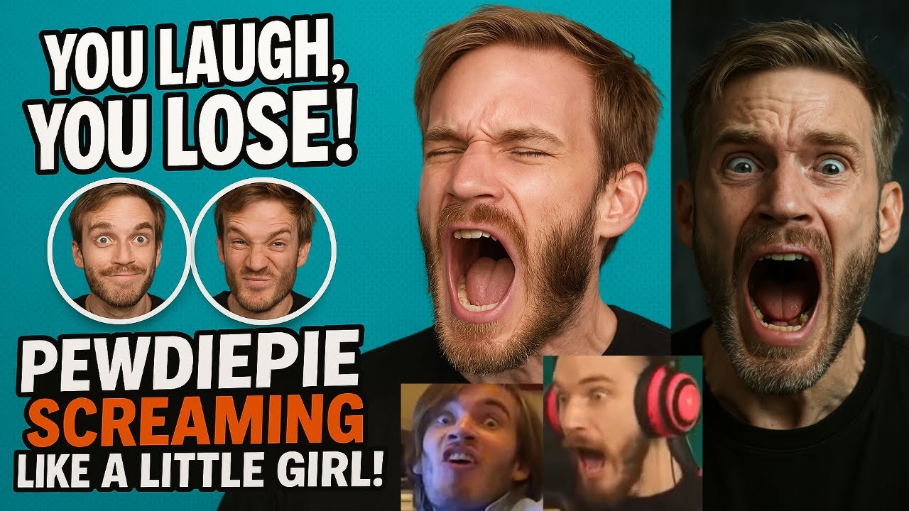 🤣PewDiePie JUMPSCARES & SCREAMING! Funny Moments Fun Comedy Memes ...