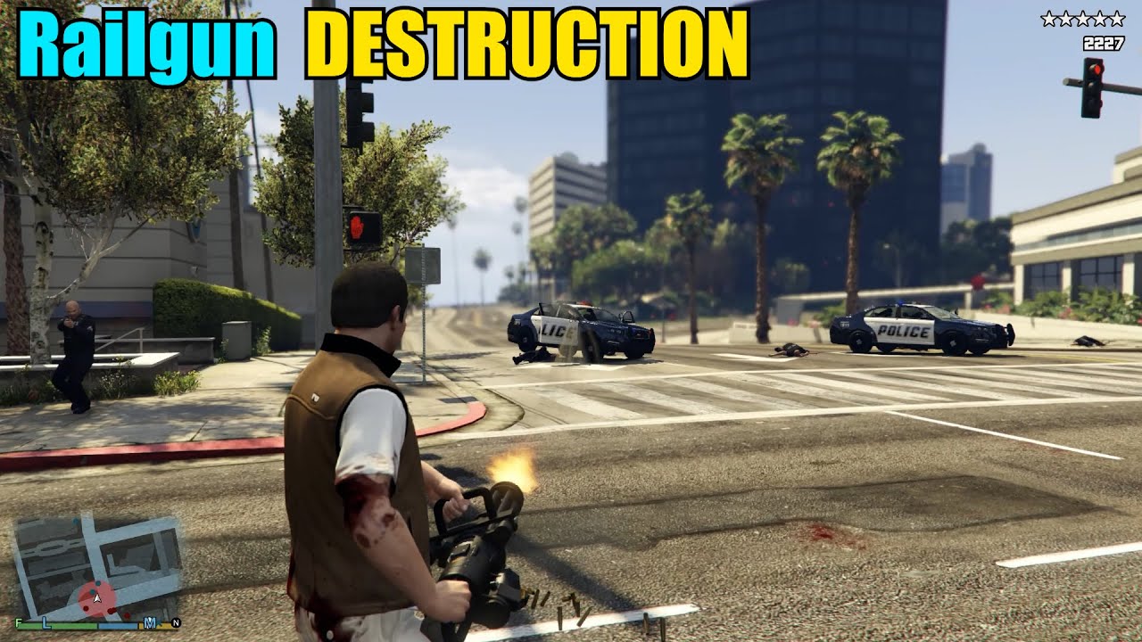 Can Police survive the Railgun Attack ??🤔 - YouTube