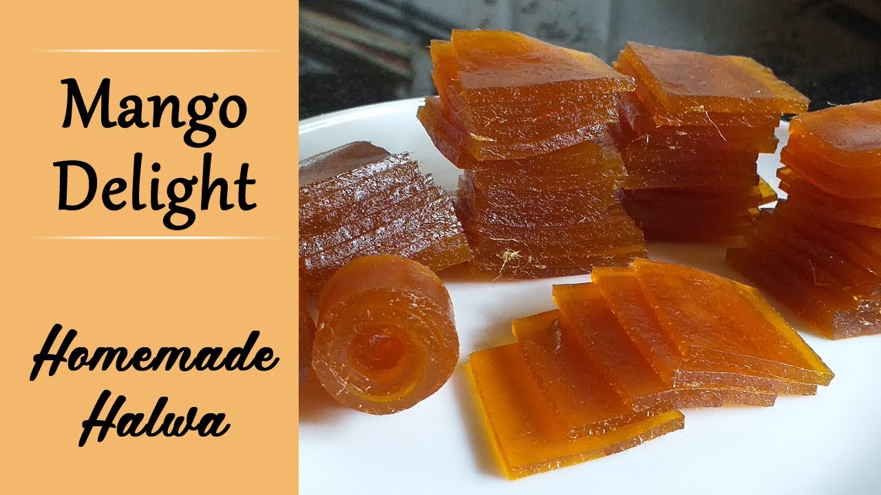 How to make Mango Delight | Homemade Mango Halwa with Mango pulp ...