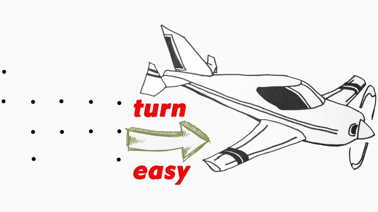 HOW TO DRAW A AIRPLANE BY 12 DOTS - YouTube