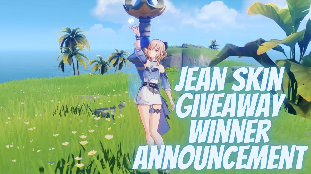 Jean skin giveaway Winner Announcement | Genshin Impact - YouTube