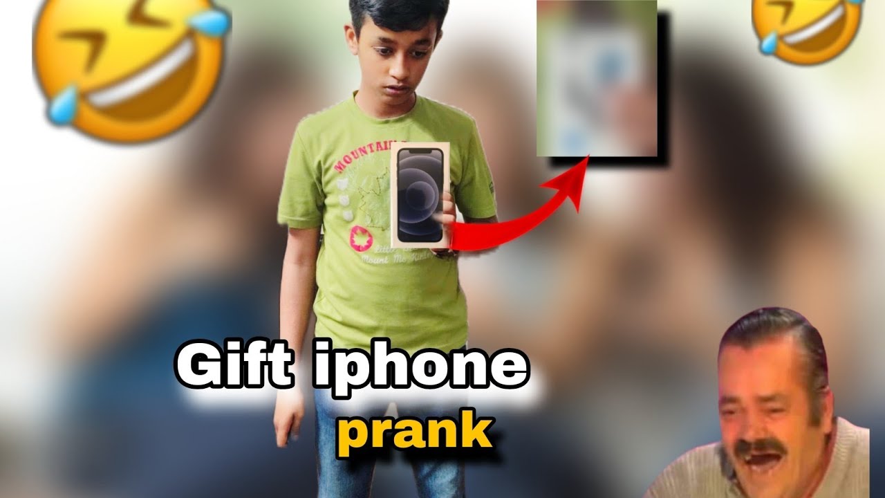 Iphone gift prank on me - YouTube
