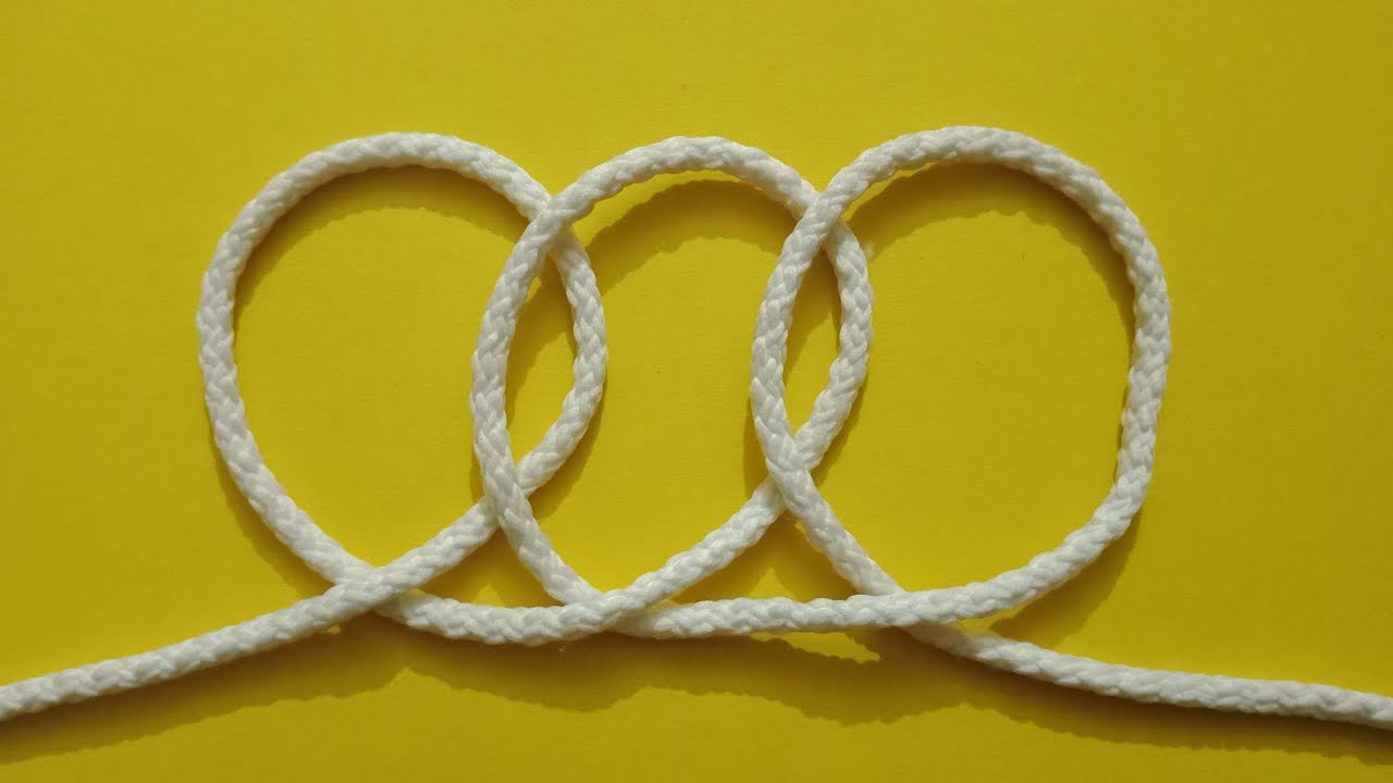 The truck driver knot/easy knot-try knot and craft - YouTube