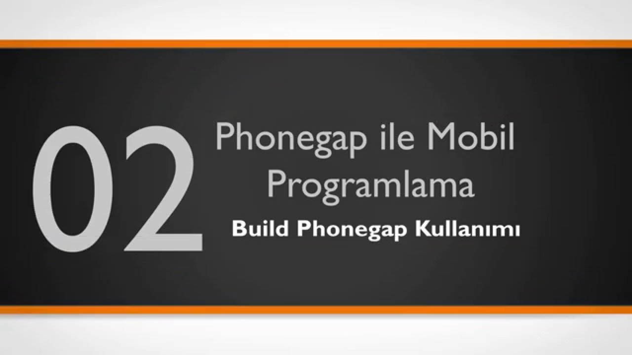 Yakın Kampüs - Phonegap ile Mobil Programlama Ders 2 - Build Phonegap Kullanımı - YouTube