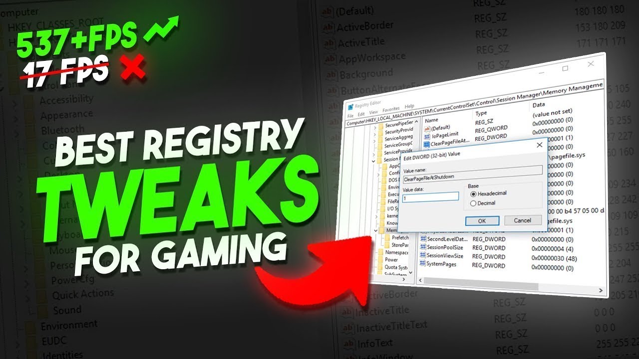 🔧 Best Registry Tweaks To Optimize Windows 10/11 For Gaming - New ...