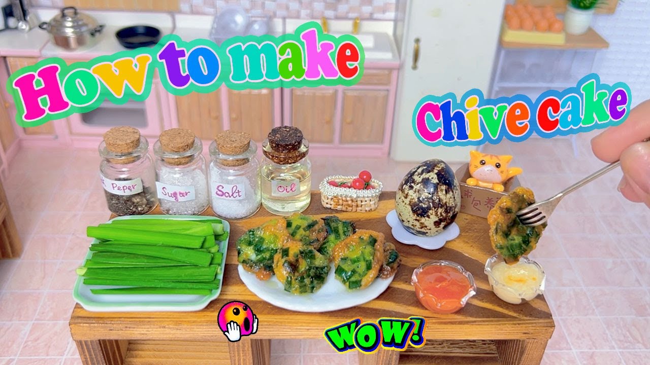The Most Amazing Fried Chives Cake so Yummy - Cooking in Miniature ...