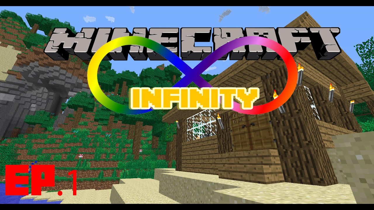 Minecraft INFINITY ep.1 เริ่มต้นสร้างบ้านกับmodทั้ง160ตัว .____. - YouTube