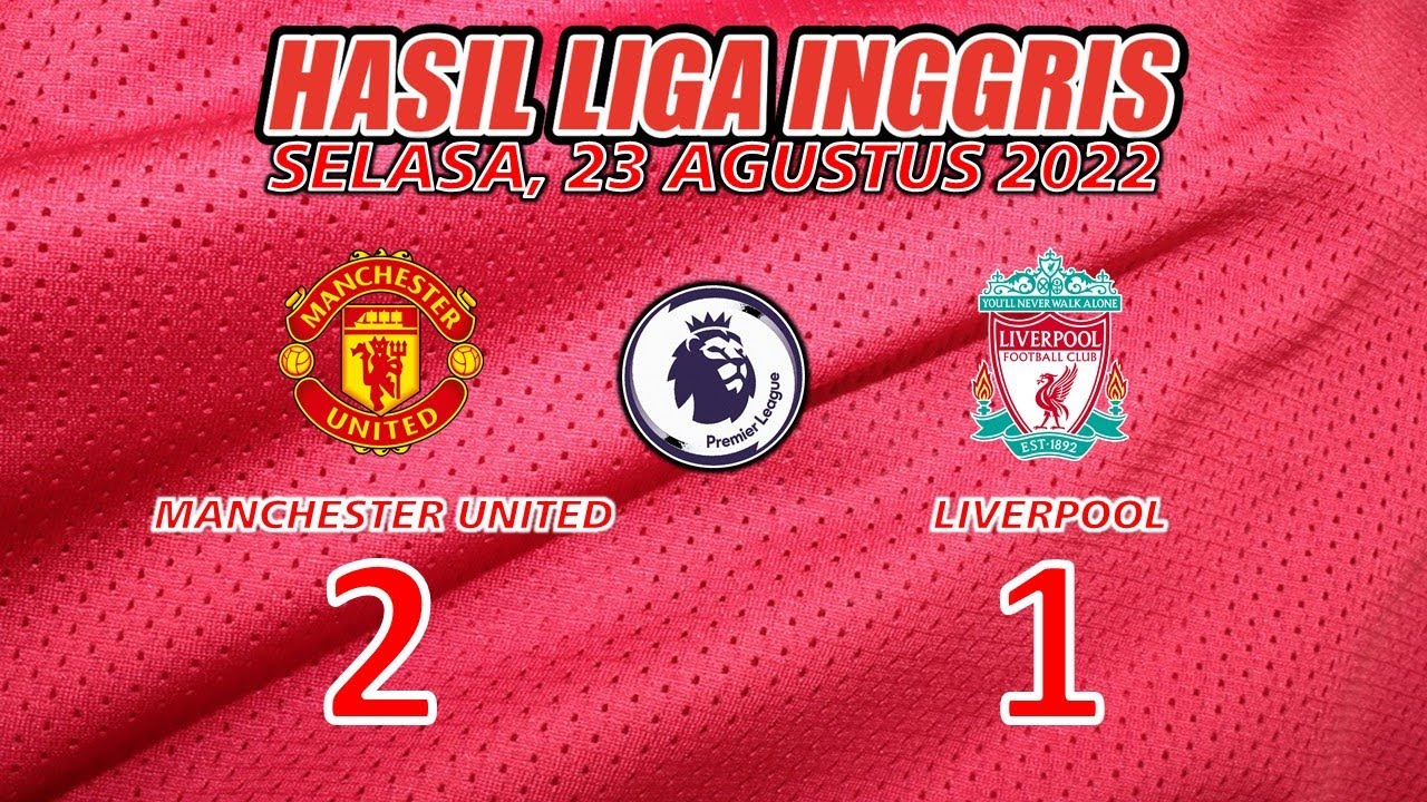 Hasil Liga Inggris Tadi Malam - Skor MU vs Liverpool - Klasemen Liga ...