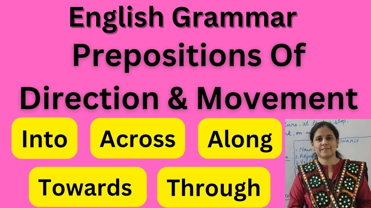 Preposition Of Direction & Movement | English Grammar | Into,Across ...