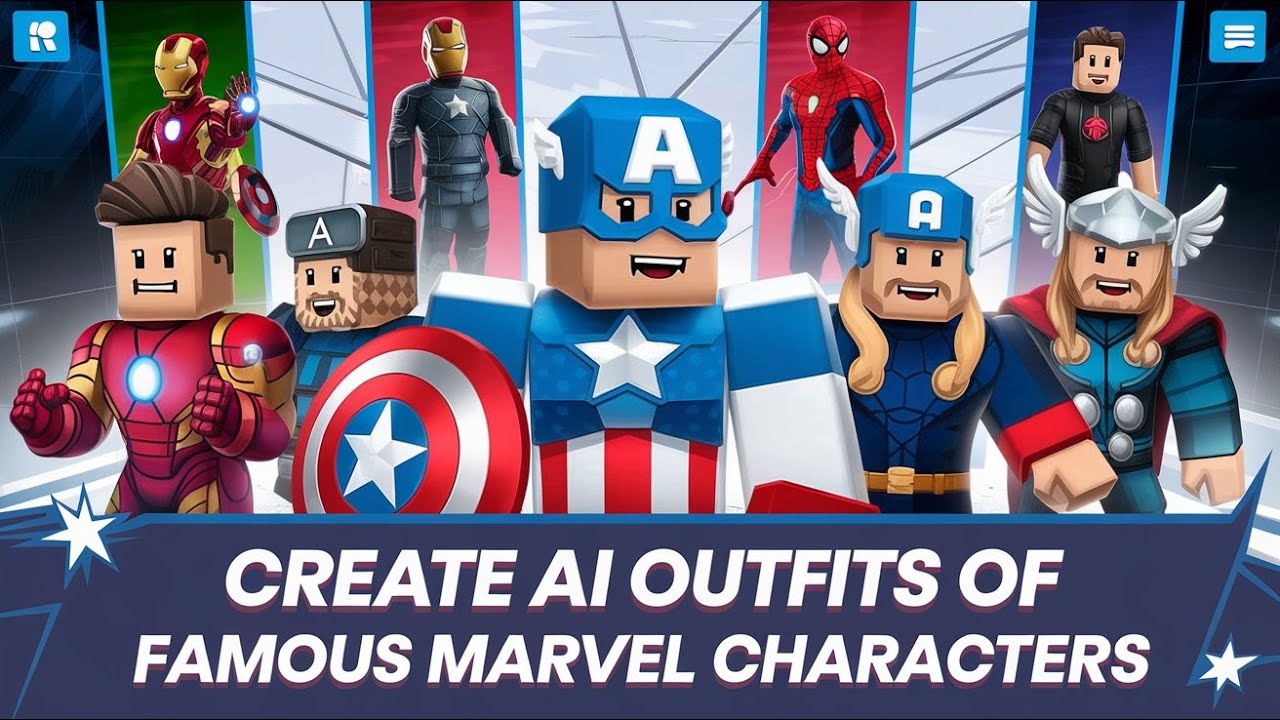 Marvel Characters In Roblox Ai Outfit Creator Game Video. - YouTube