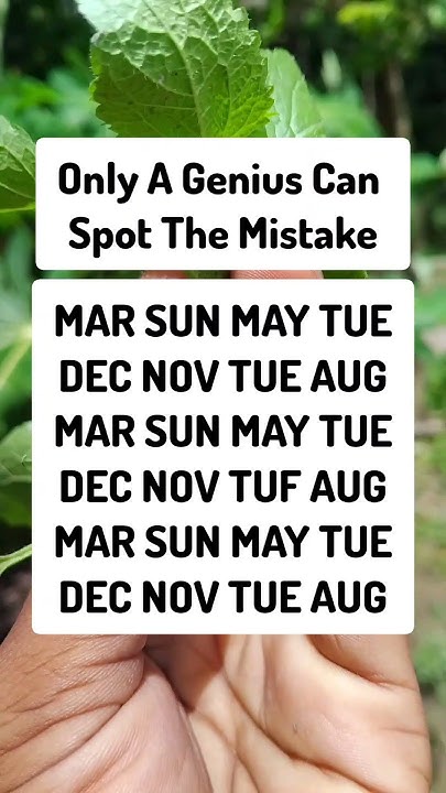 Only A Genius Can Spot The Mistake:Epi-1007.Try Your Skills! #search #puzzle #shorts - YouTube