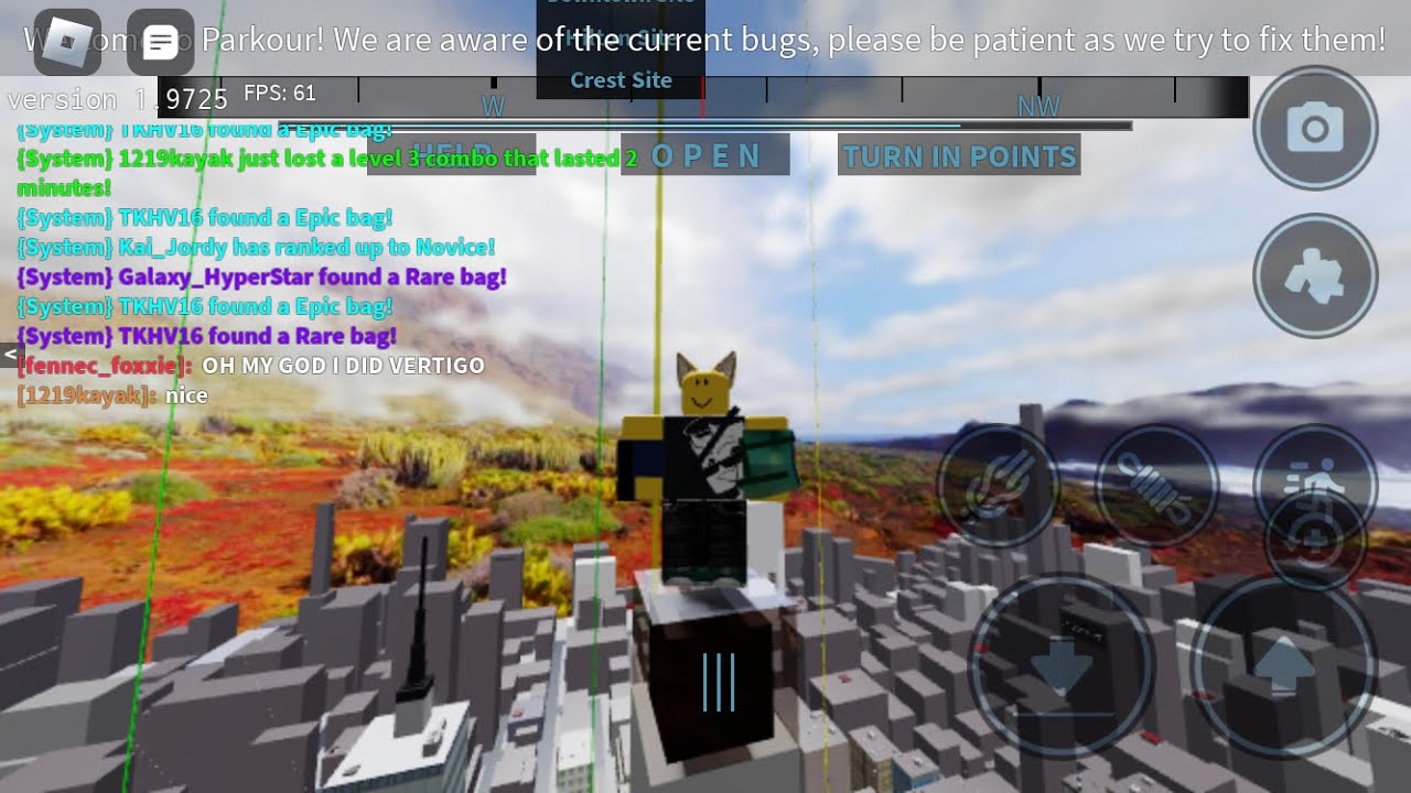 climbing vertigo tower in Roblox parkour! - YouTube