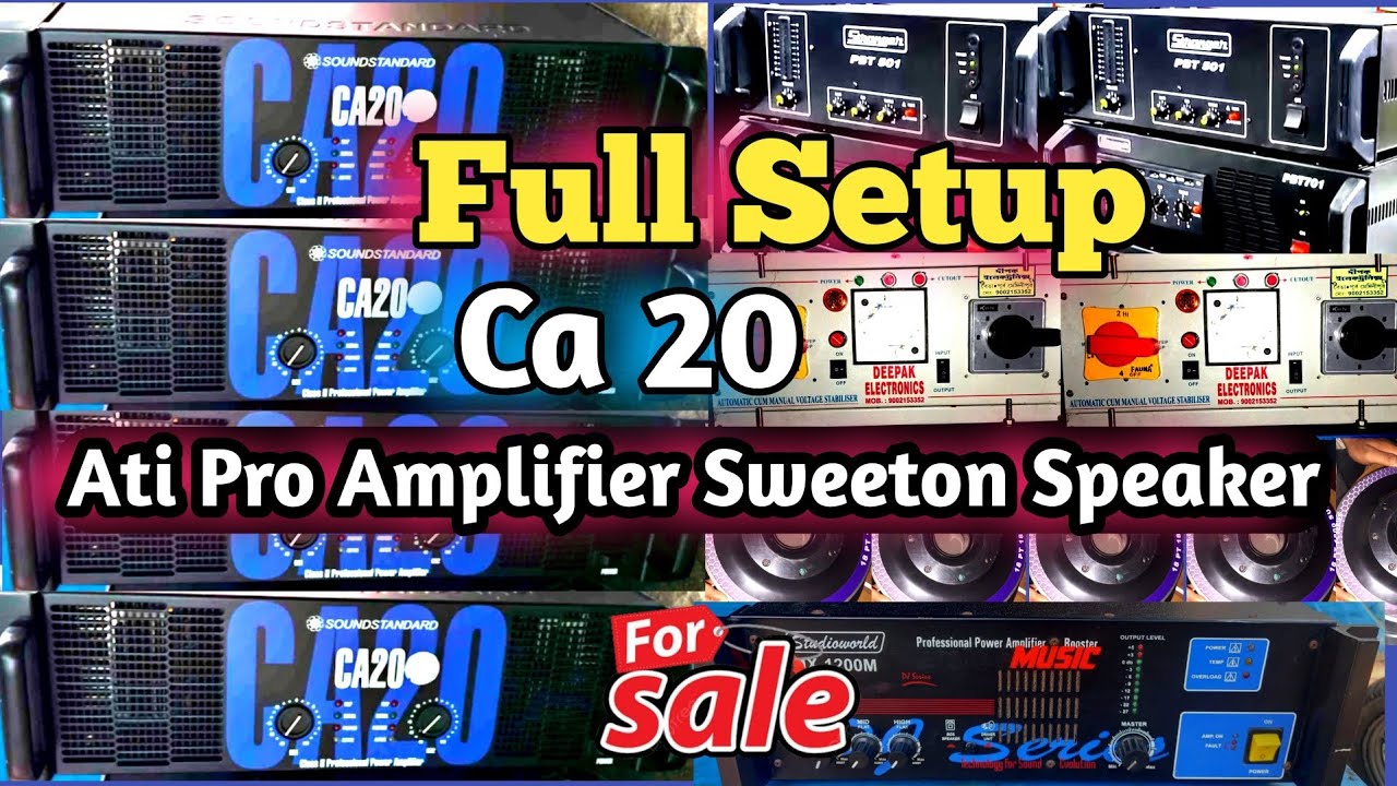 ca 20 amplifier price sweeton speaker | ati amplifier | old sound system second hand full dj ...